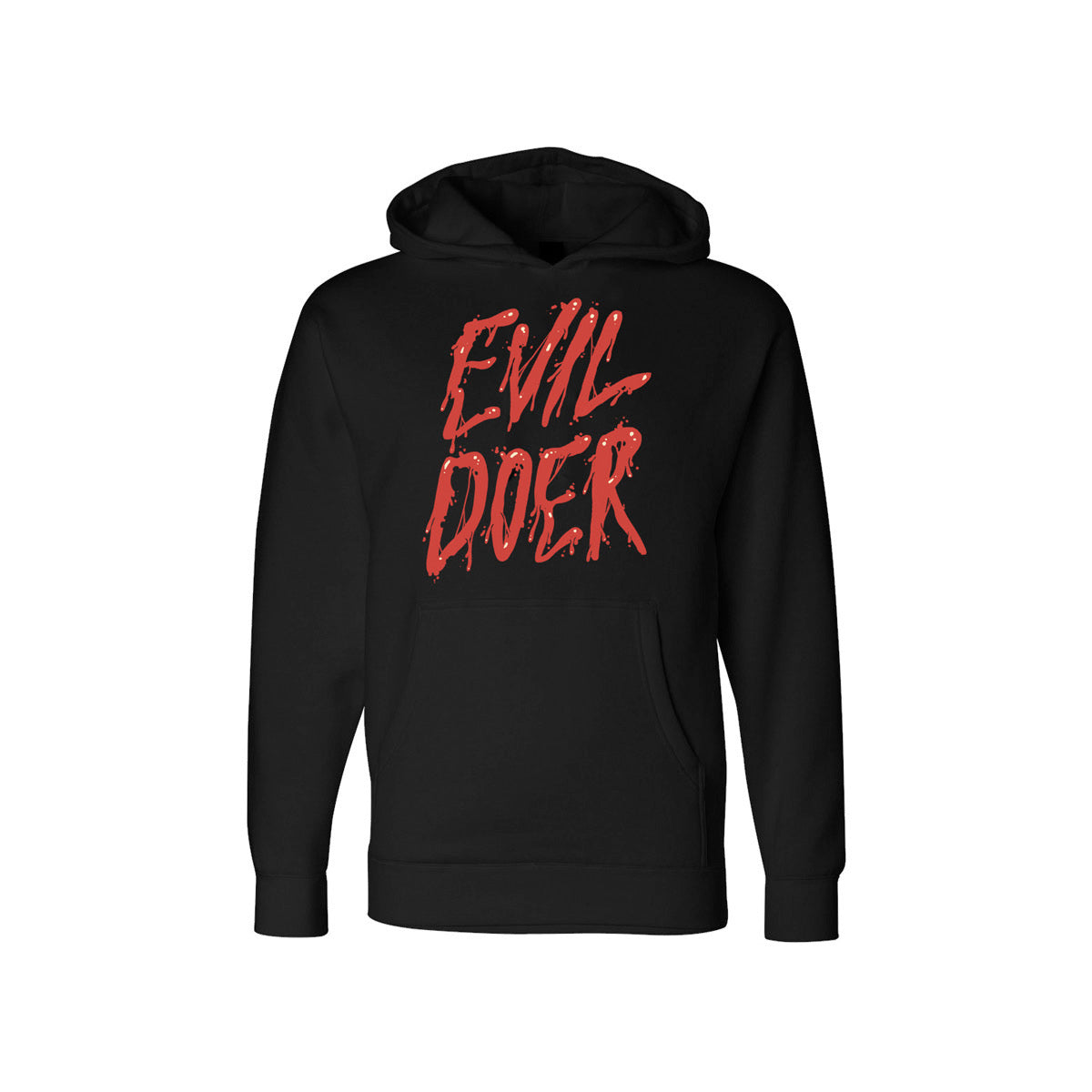 Blood Text Hoodie – Evil Doer Inc